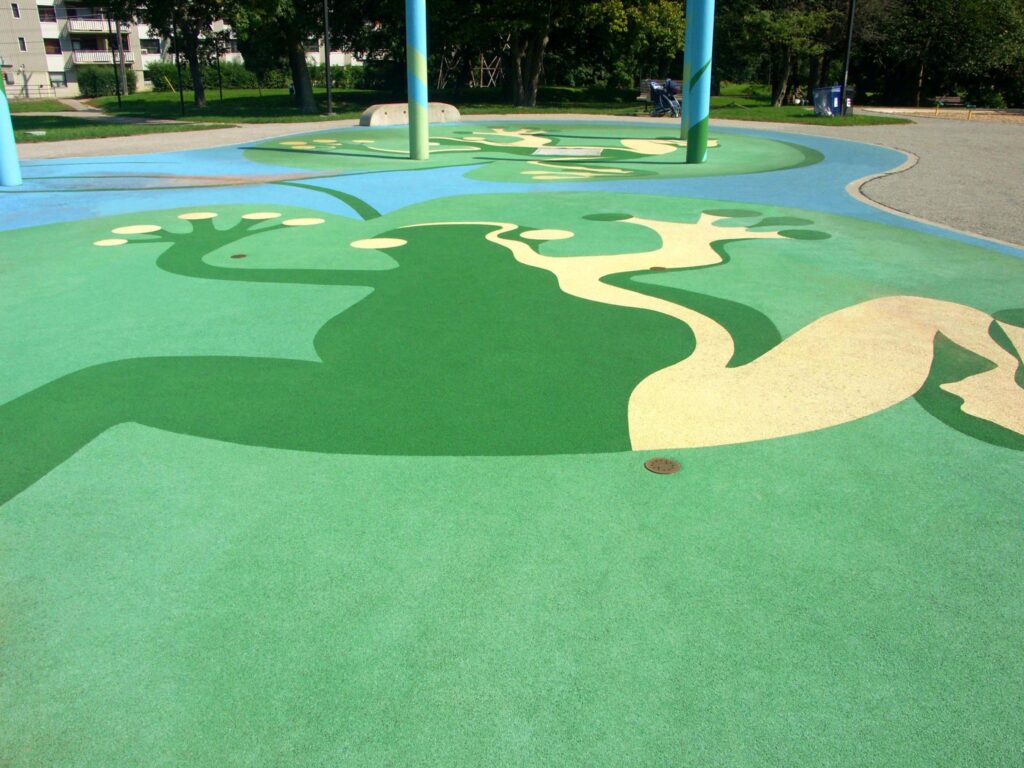 San Diego Poured In Place Rubber Playground Safety Surfacing